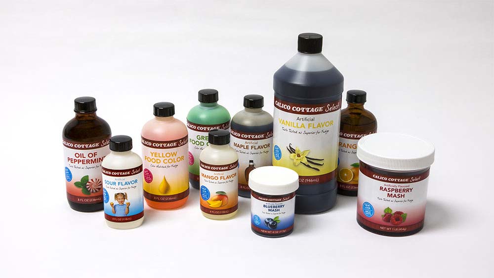 Commercial Fudge Flavors and Colors | Calico Cottage